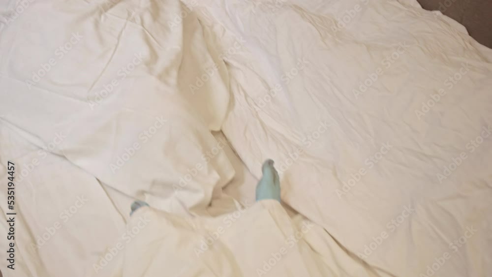 Corpse after disease, human life. Epidemic alert and infection. Scene ...