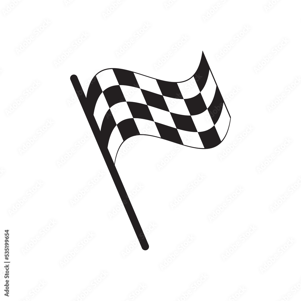 Racing Flag Icon Race Flag Icon Checkered Racing Flag Icon Stock Vector Adobe Stock