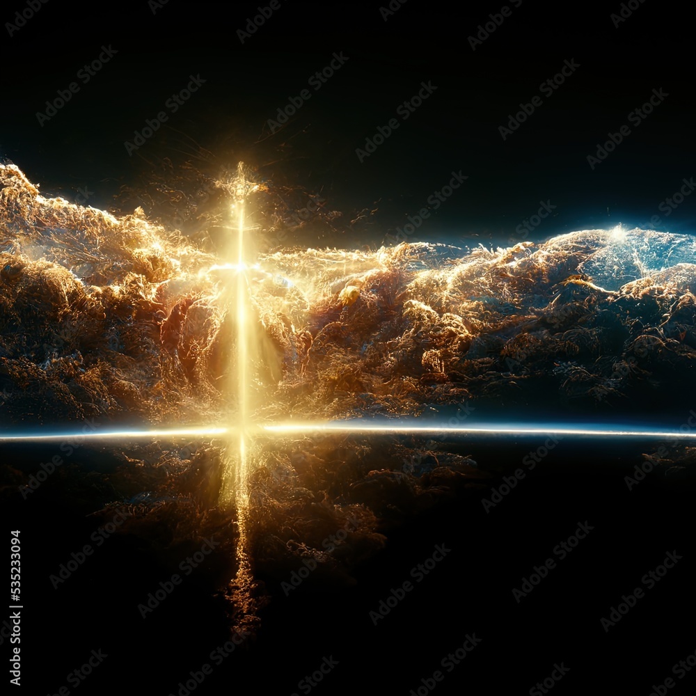 World Creation by God Divine Power - Digital Art, Concept Art, 3D ...