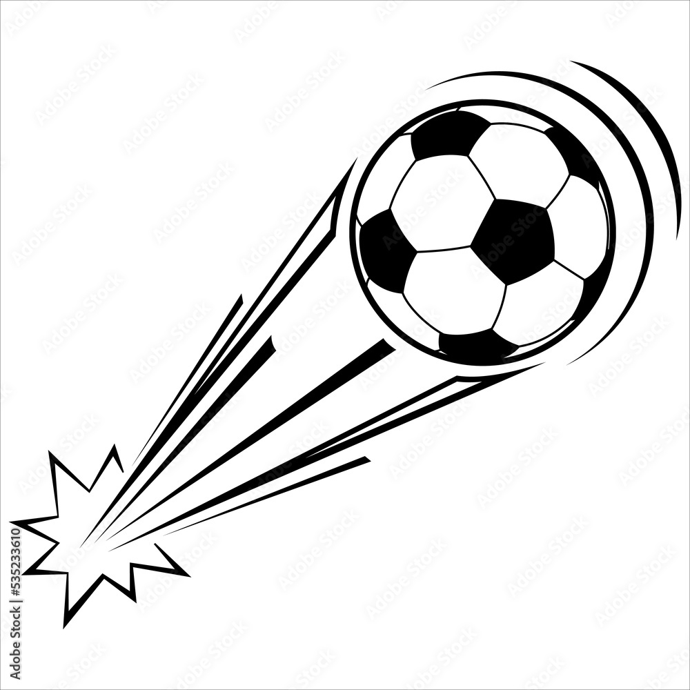 Art illustration design concept symbol football icon the ball of soccer ...
