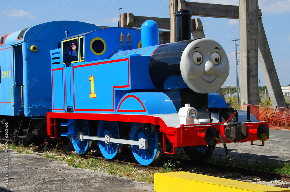 Thimas the Tank Engine character recreation for kids Stock Photo ...