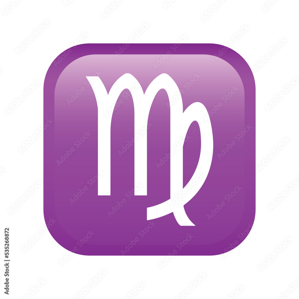 Virgo emoji icon. Astrology symbol modern, simple, vector, icon for ...