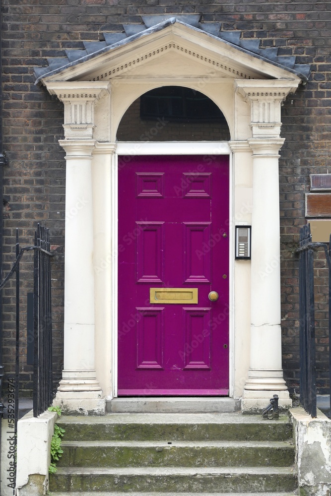 Old Purple Doors