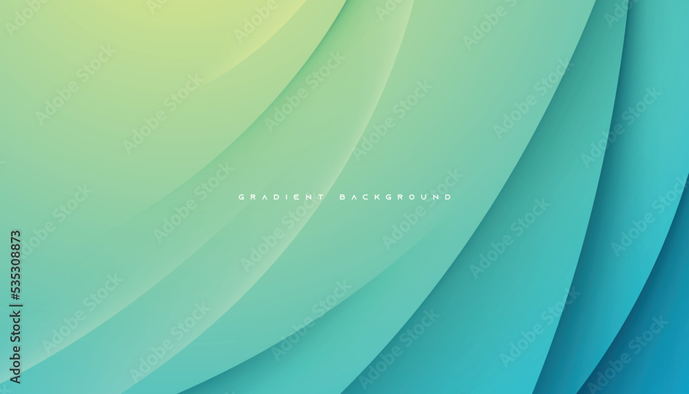 Abstract blue and yellow gradient background light and shadow effect ...