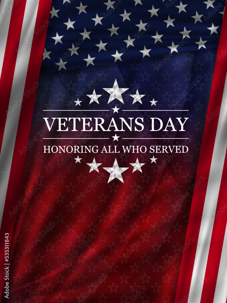 Veterans day background. National holiday of the USA. Stock Vector ...
