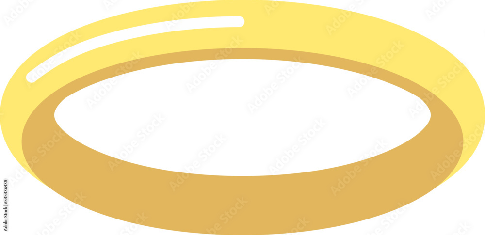 Golden Ring or Halo vector illustration Stock Vector | Adobe Stock