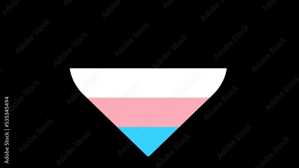 transgender emblem heart animation, on a transparent background Stock ...