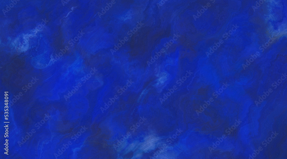 Beautiful rich water opal blue blue liquid watercolor hand-drawn brush ...