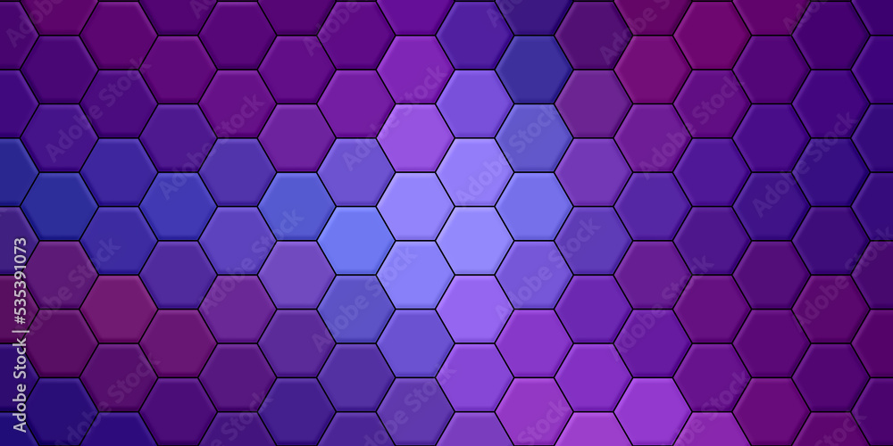 Fraktal Waben Hexagon Wallpaper Hintergrund für Druck und Design Stock ...