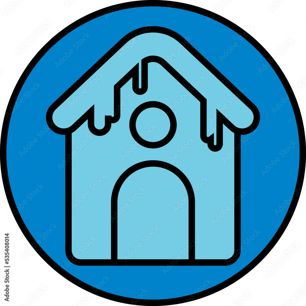 House of ice, illustration, vector on a white background. Stock Vector ...