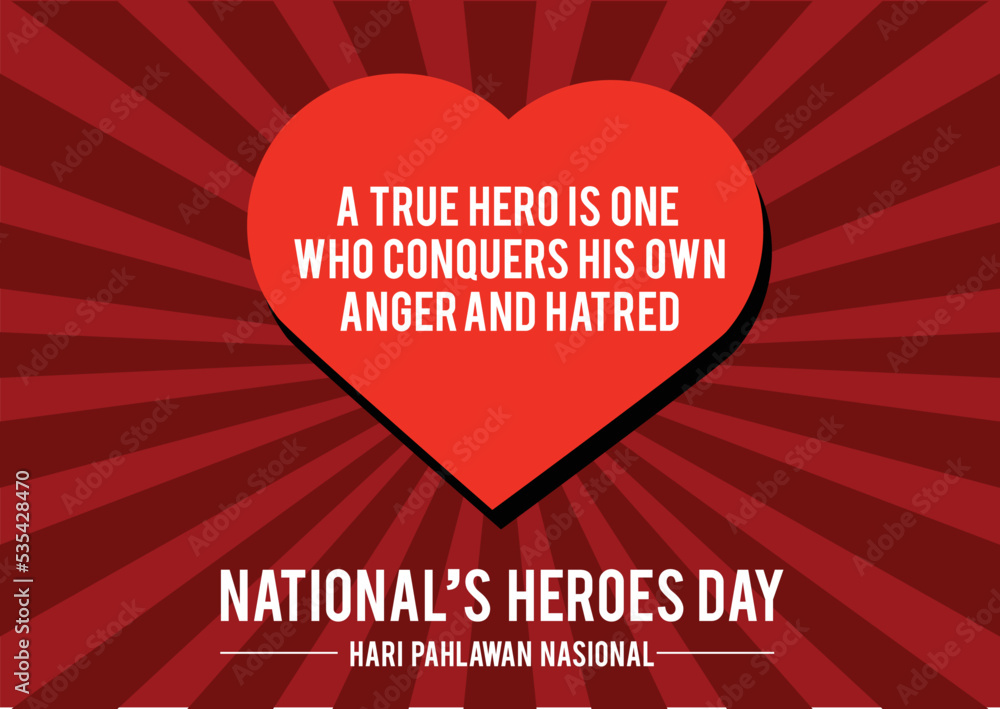 national's heroes day Stock Vector | Adobe Stock