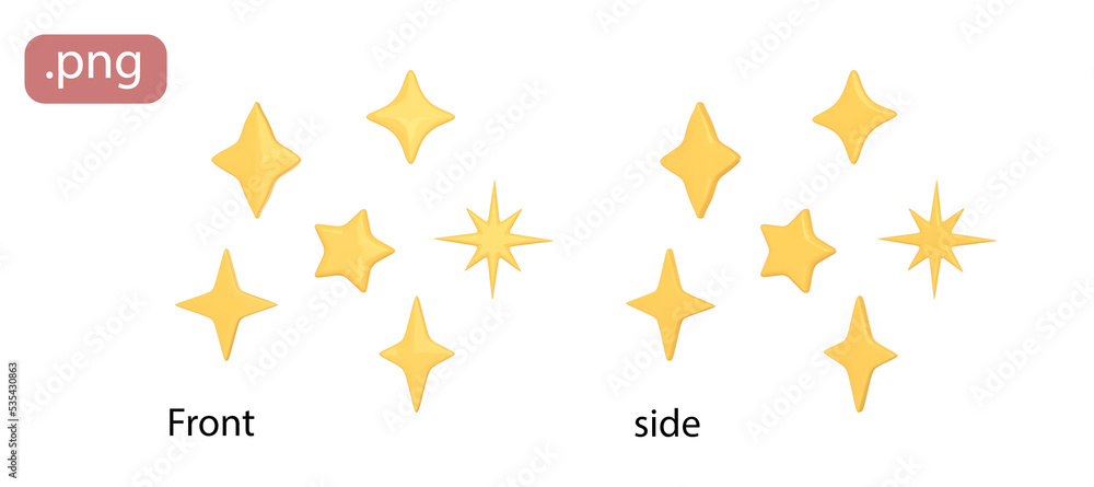 set of star and glitter, sparkle, twinkle, glisten, flash, gleam icon ...