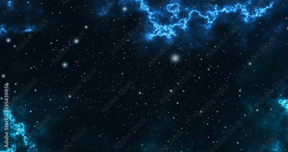 Space background with realistic nebula and shining stars. Outer space ...