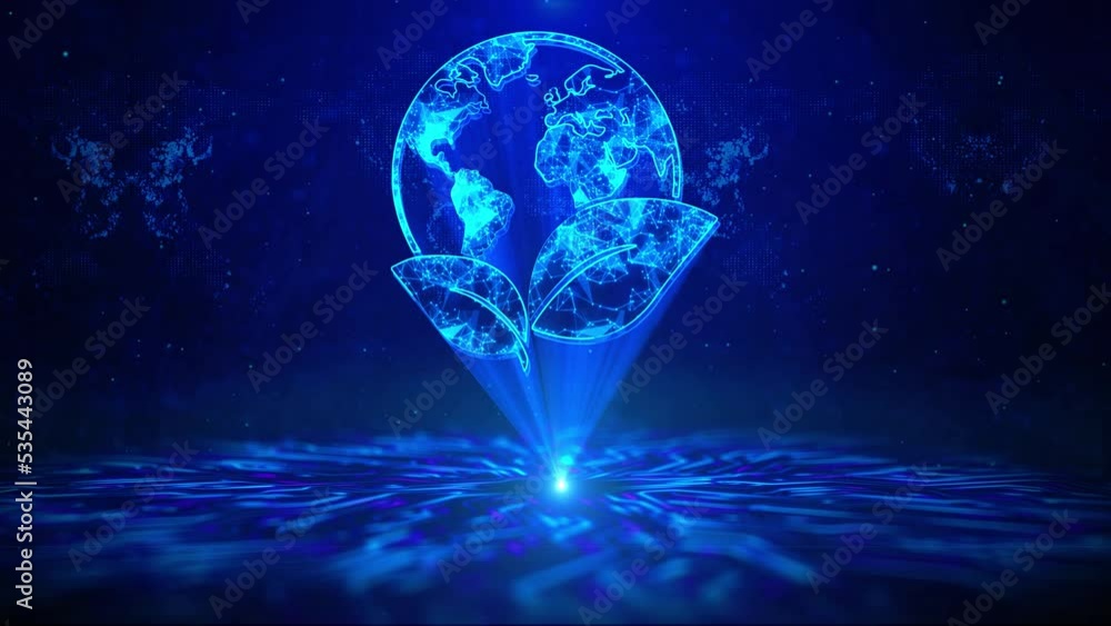 Environment Text with HUD Rotation Digital Technology interface Sci Fi ...