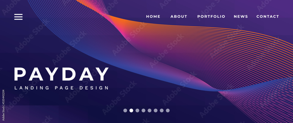 Website page gradient background vector. Modern digital wallpaper with ...