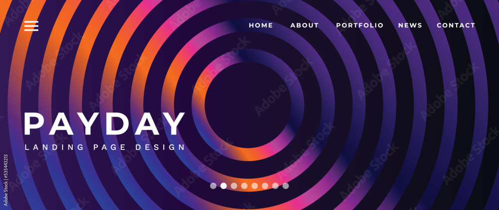 Website page gradient background vector. Modern digital wallpaper with ...