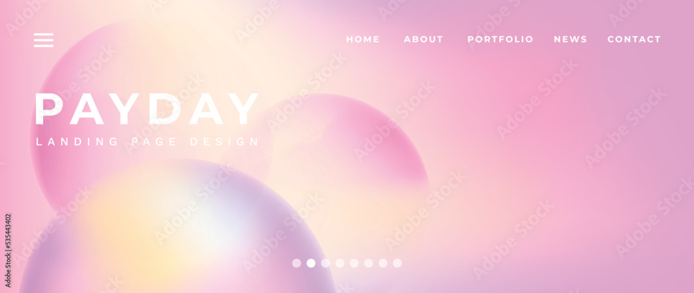Website page gradient background vector. Modern digital wallpaper with ...