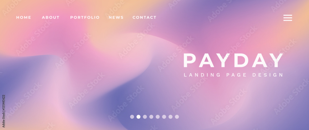 Website page gradient background vector. Modern digital wallpaper with ...