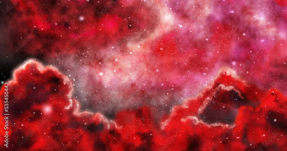 Space exploration through outer space towards starlight orange ...