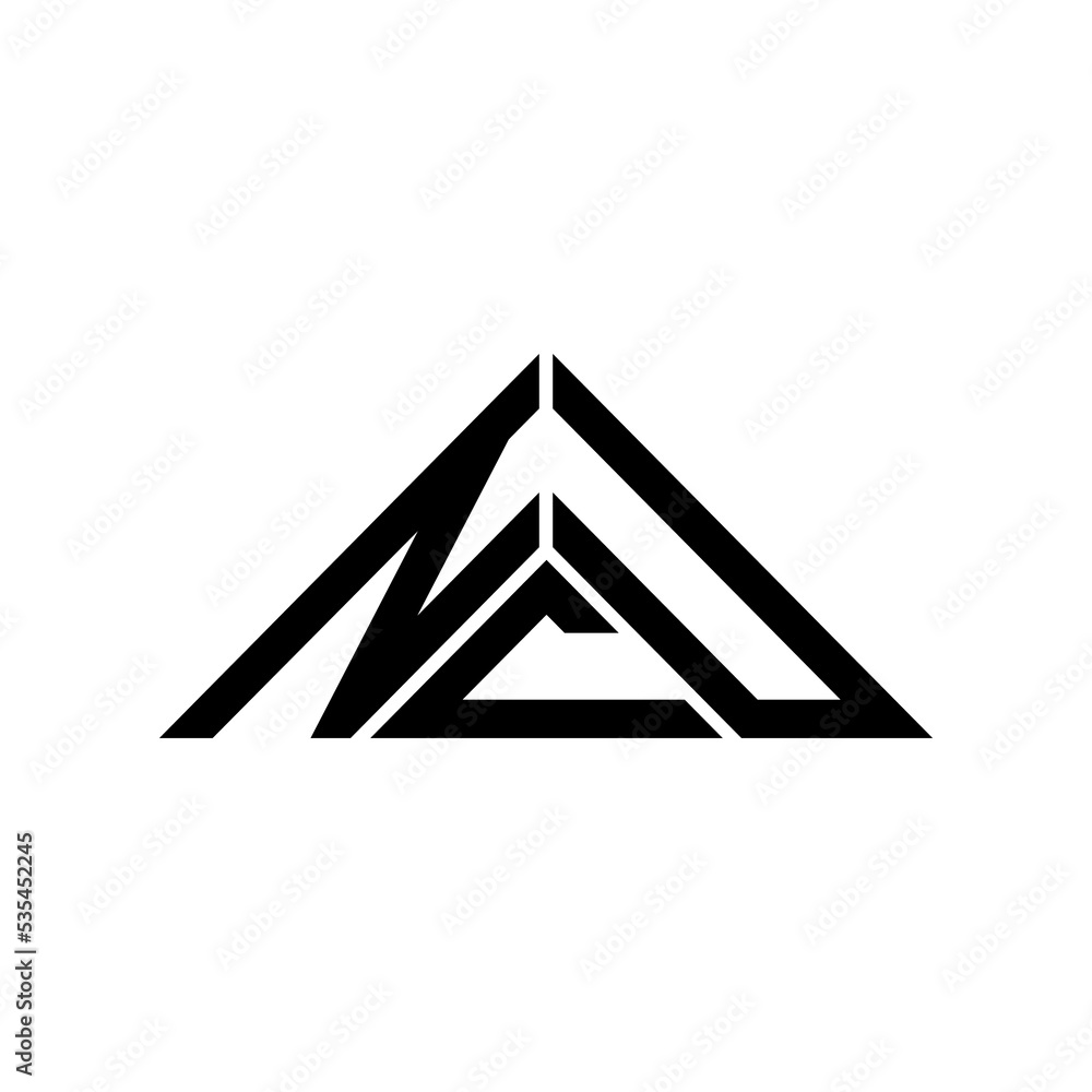NCU letter logo creative design with vector graphic, NCU simple and ...