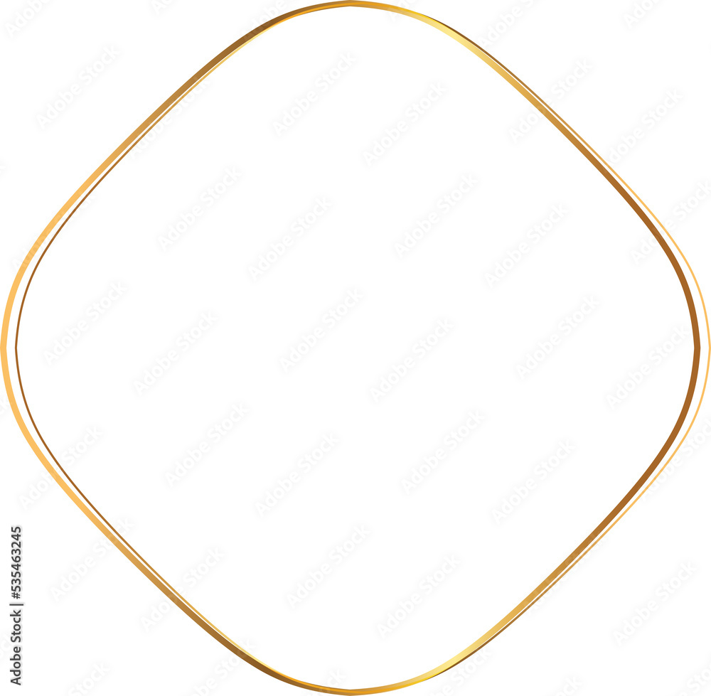 gold frame, golden border sticker frame ilustração do Stock | Adobe Stock