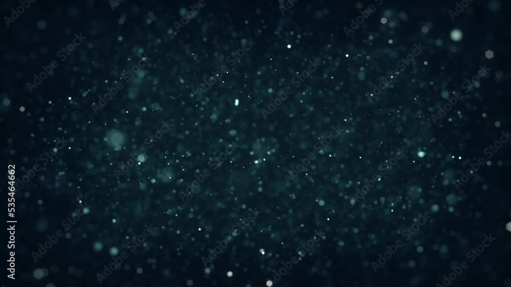 Particles Floating In Fluid Space Background/ 4k animation of an ...