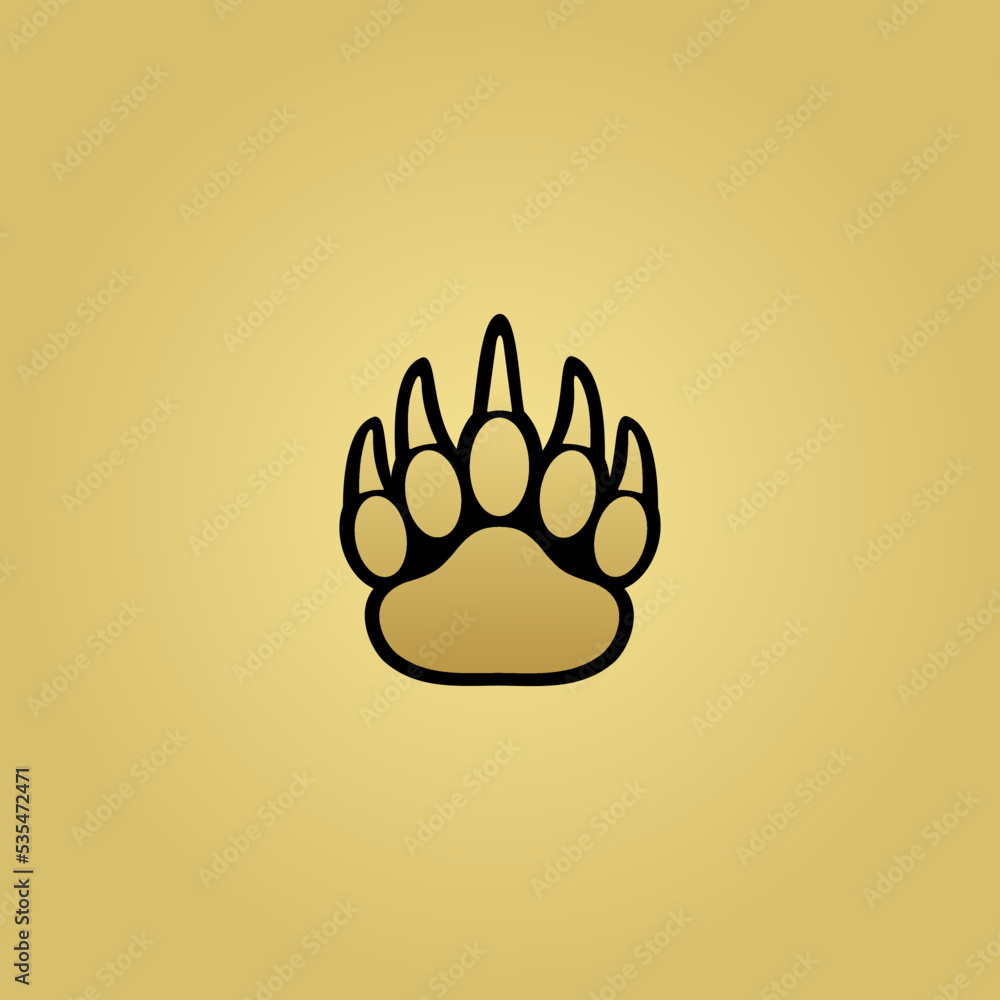Bear Footprint Sticker Or Bear Paw Sticker Vector Isolated Bear bear-footprint-sticker-or-bear-paw-sticker-vector-isolated-bear
