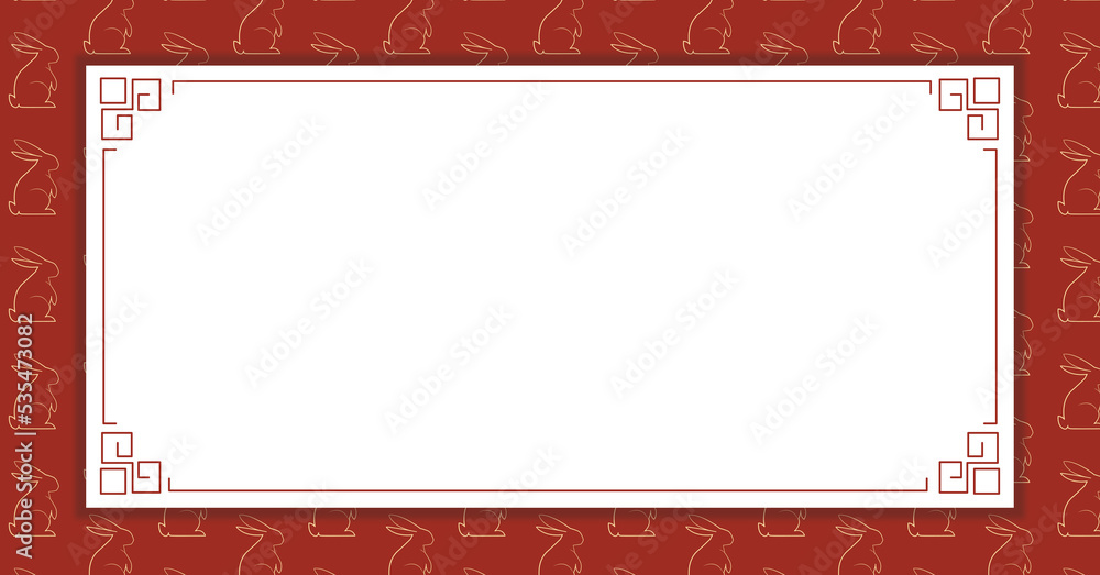 premium vector frames on red Japanese or Chinese seamless pattern ...