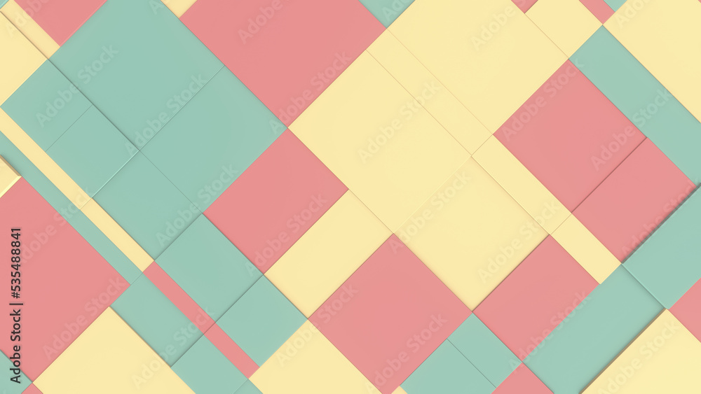 Concept abstract geometry form. Pastel Colored Tech Background with a ...