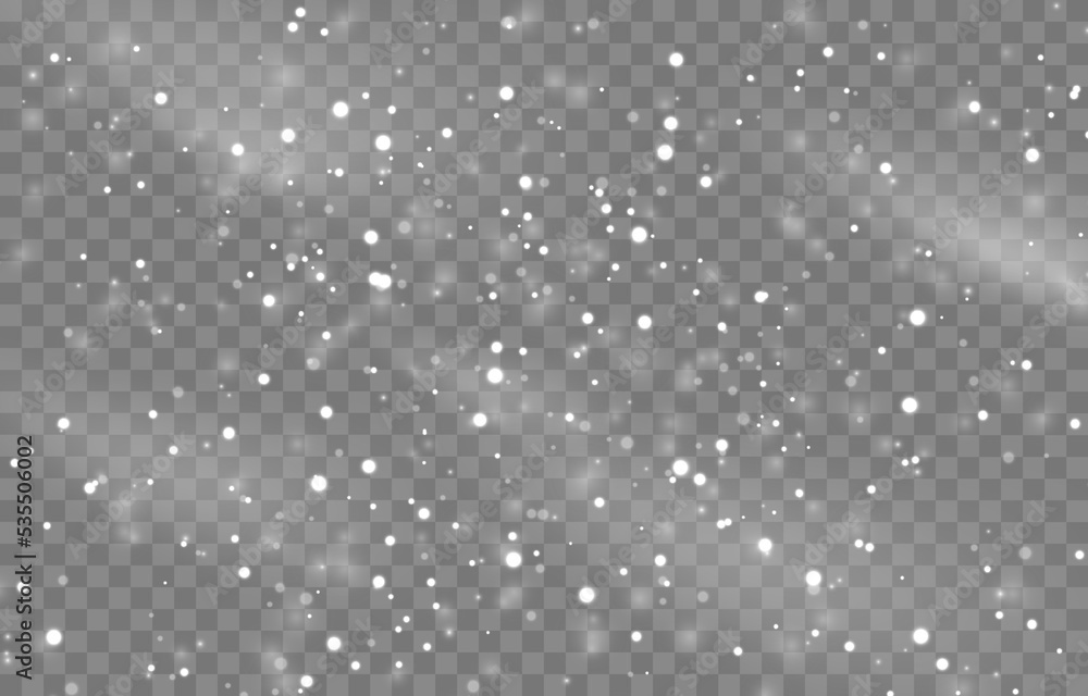 Vector snow. Snow png. Snow on an isolated transparent background ...