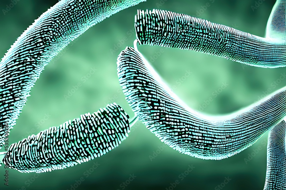 Genome sequencing DNA of Neanderthal chromosome molecule 3D structure ...