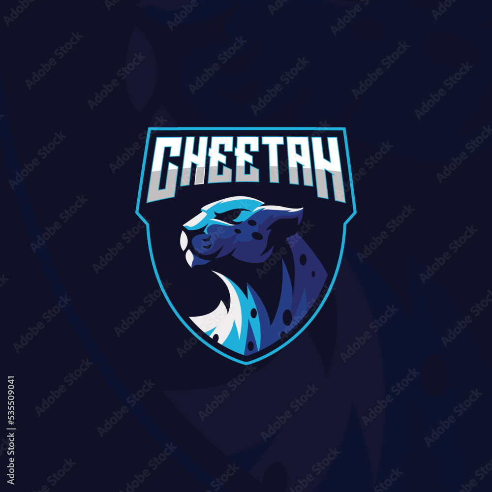 cheetah character logo, cheetah vector emblem. Stock Vector | Adobe Stock