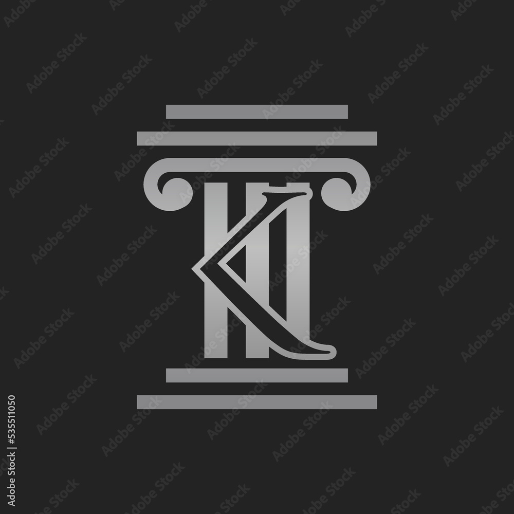 Law firm logo design with letter K. Law Firm logo design Stock Vector ...