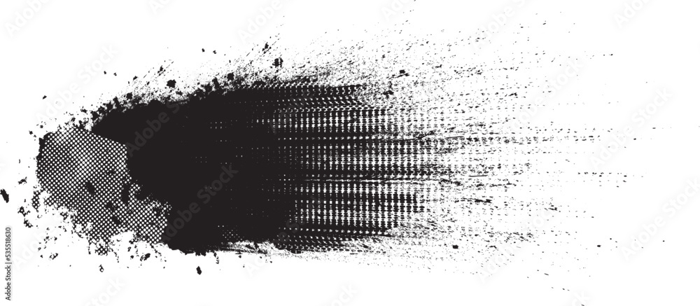 Glitch distorted grunge layer . Noise destroyed texture . Trendy defect ...