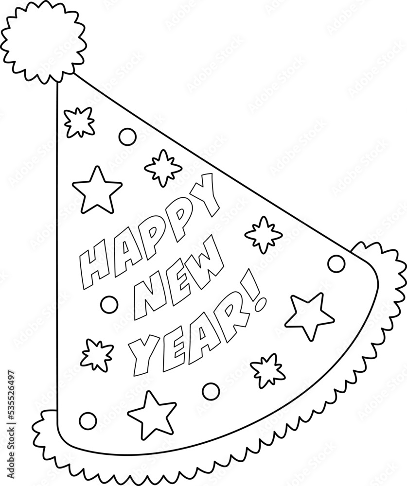Party Hats Coloring Pages