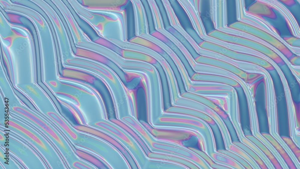 Light pearlescent texture with curved surface, effect of stripes and ...