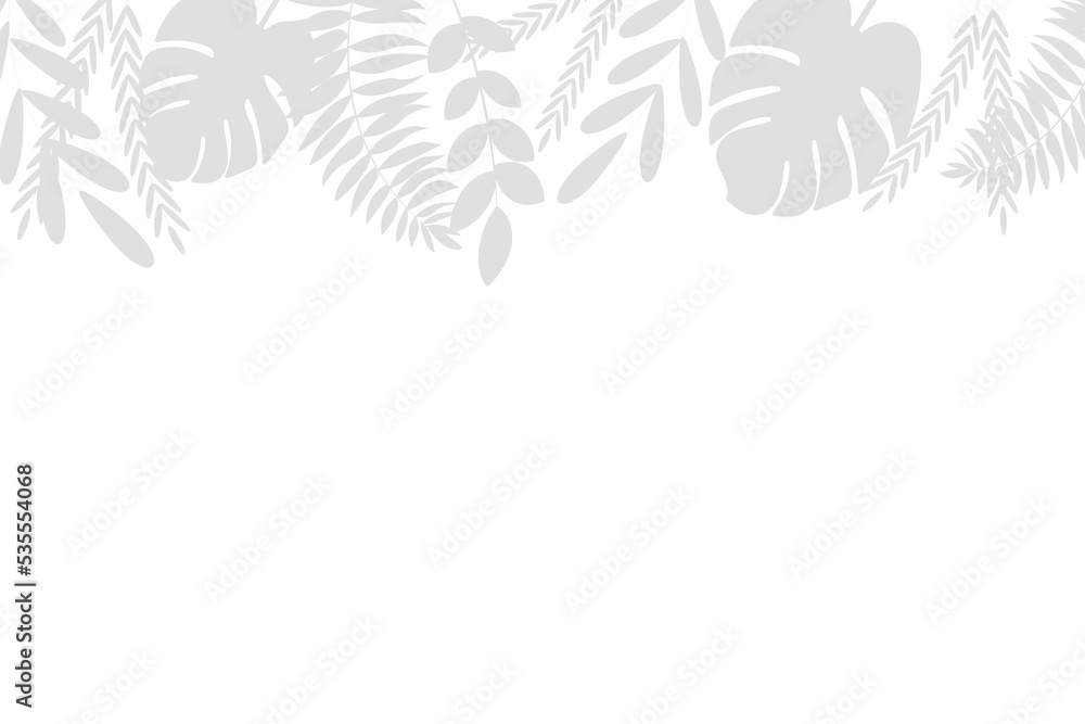 Realistic leaf shadow. Leaves shadow effect. Realistic shadow ...