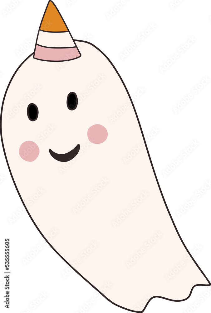 Cute ghost clipart illustration character Stock Illustration | Adobe Stock