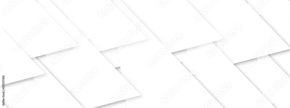 Abstract white geometric overlapping square pattern, design of ...