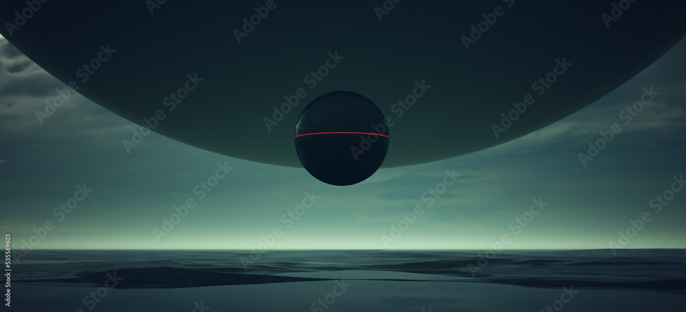 Alien Sphere Probe Droid AI Robot Black Red Sci Fi Horror Extra ...