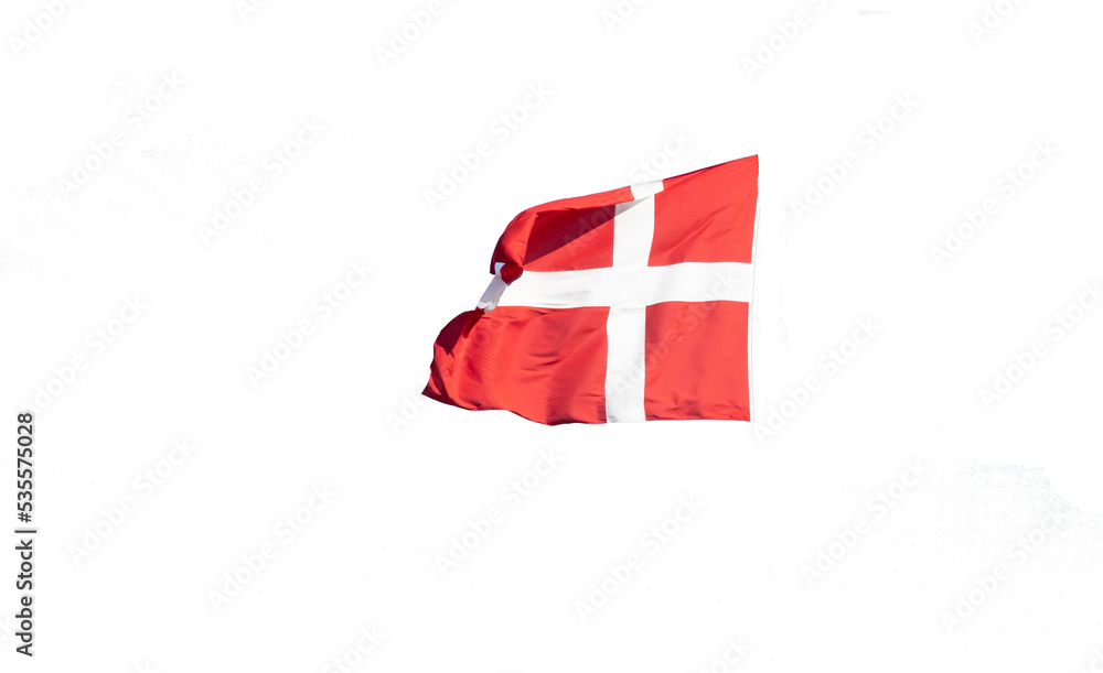 Dannebrog flag of denmark Stock Photo | Adobe Stock