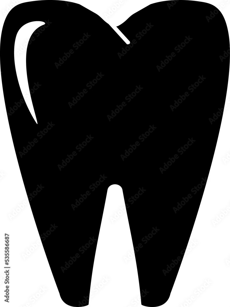 Tooth symbol, medical icon, pictogram, transparent backgrounds Stock ...
