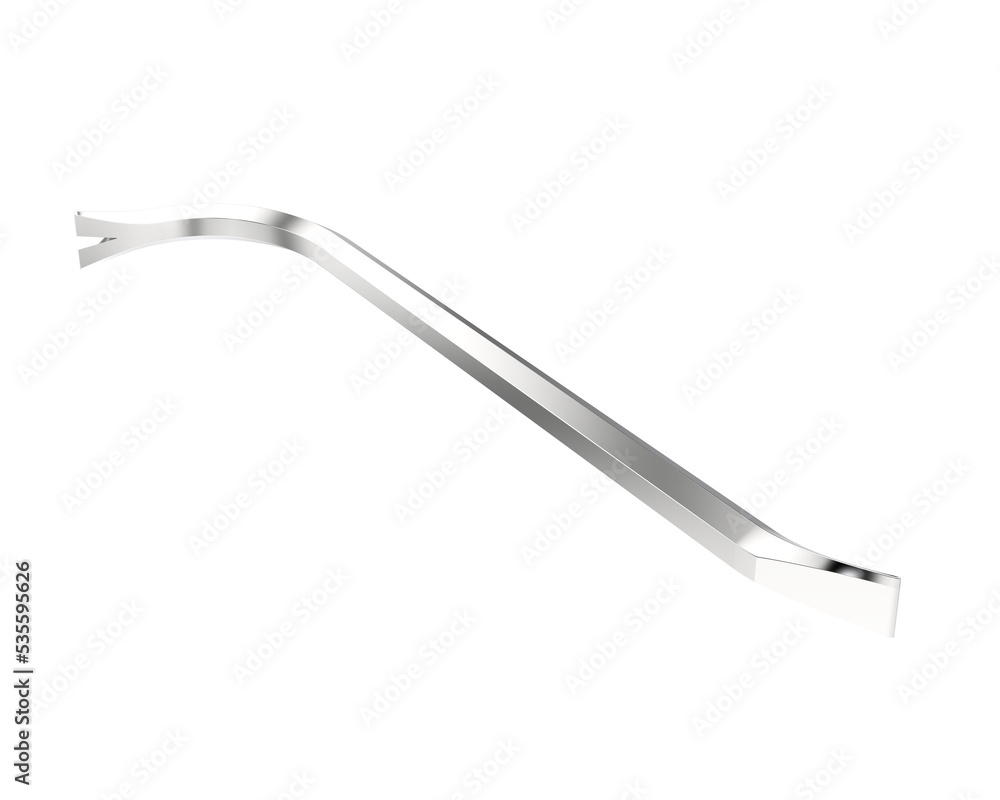Crowbar on transparent background. 3d rendering - illustration Stock ...