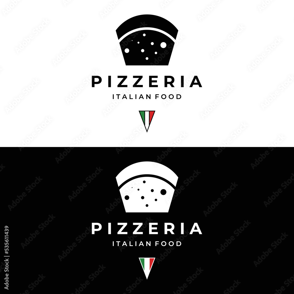 Delicious and delicious Italian food logo creative design .With vintage ...