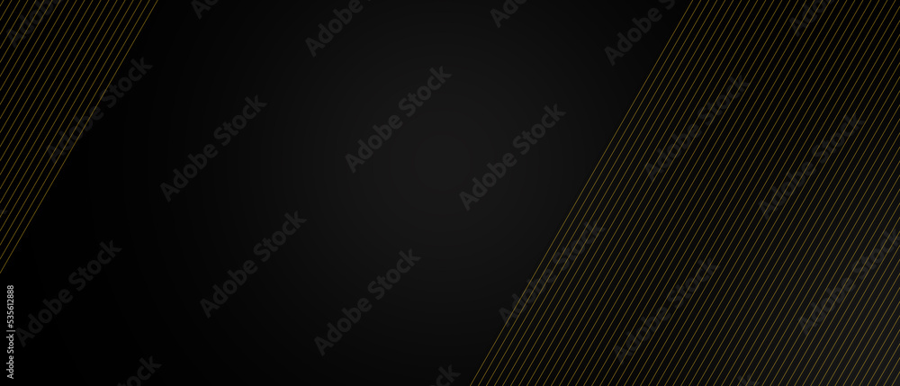 Gold lines on black background Stock Illustration | Adobe Stock