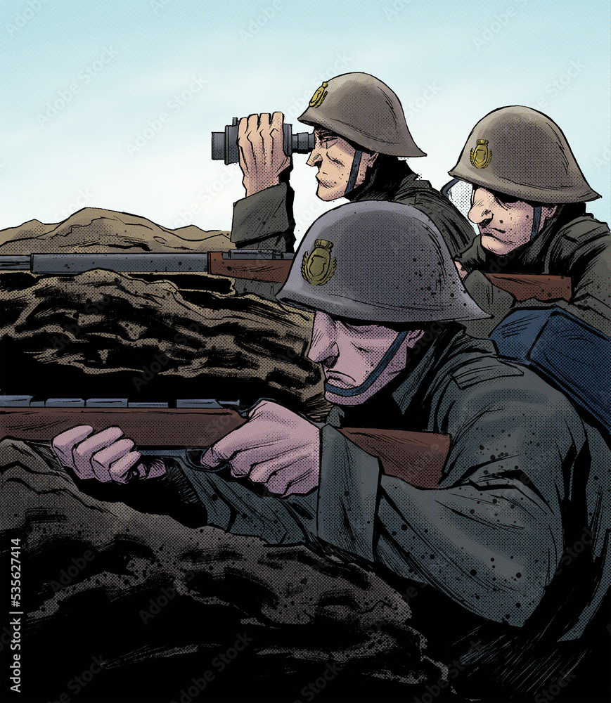 Poster Danish soldiers WWII - infantry – Wall Art | UkPosters
