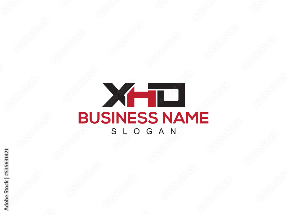 Awesome Typography XHO Logo Icon, Creative Three Letter XH xho Business ...