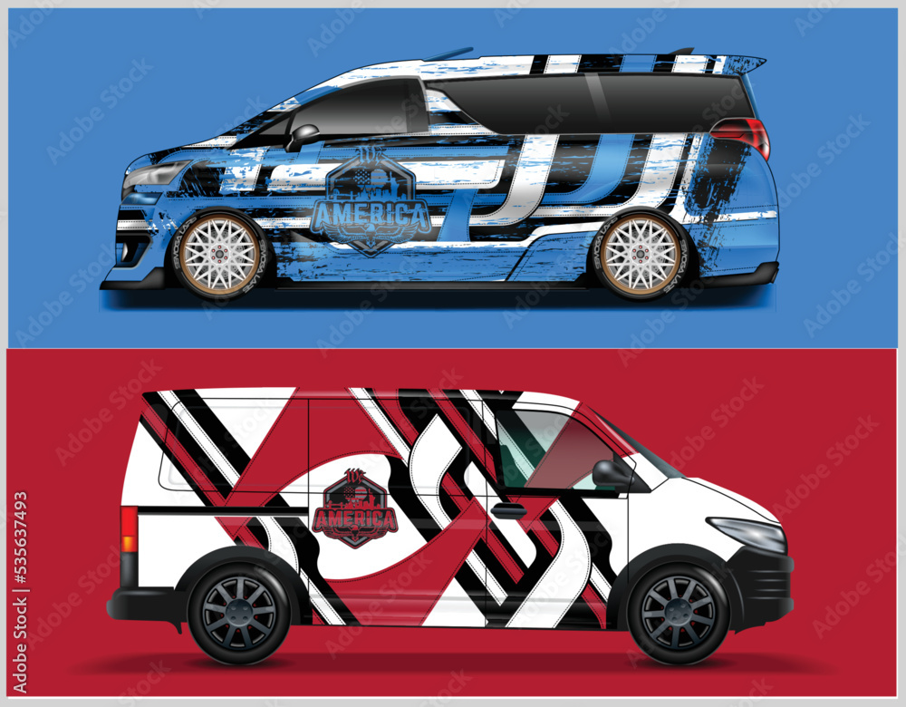 Van Wrap Livery design for company. Ready print wrap design for Van ...