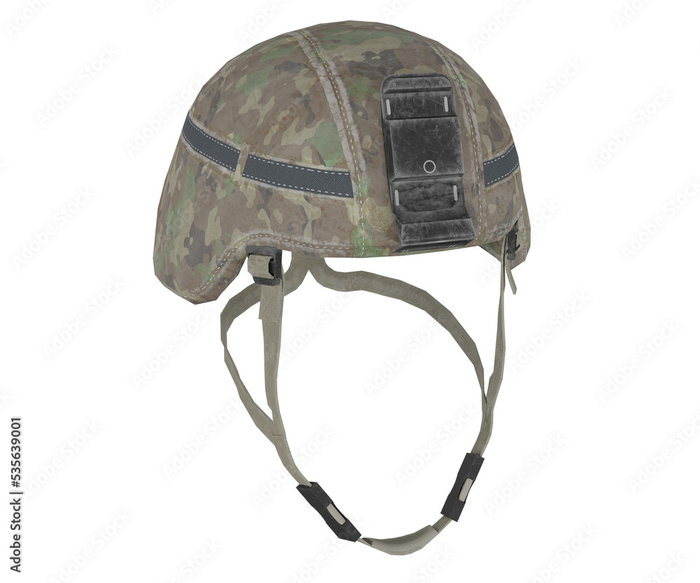 realistic tactical military helmet 3d rendering Stock Illustration ...