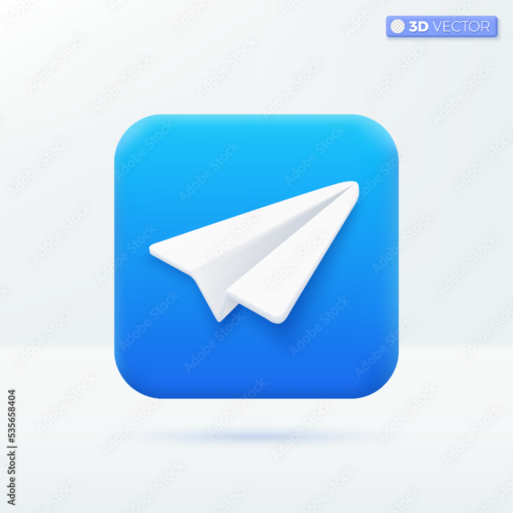 Vetor de Telegram app icon symbols. Telegrams popular instant ...